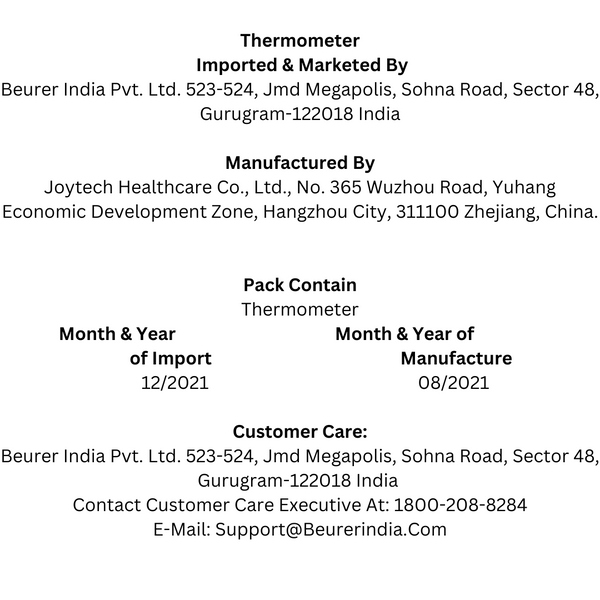 FT 13 Thermometer – Beurer India
